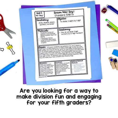 5th Grade Long Division Worksheets Games Word Problems Activities ...
