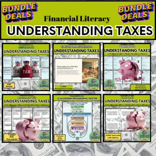 UNDERSTANDING TAXES-Financial Literacy Life Skills BUNDLE | TPT