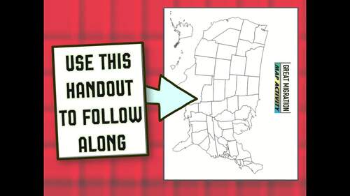 GREAT MIGRATION MAP ACTIVITY - Follow along to turn a blank map into a ...