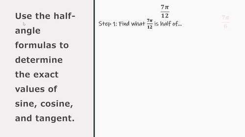 Multiple-Angle Formulas (Part 2) PowerPoint™ Presentation by Jellybean Math