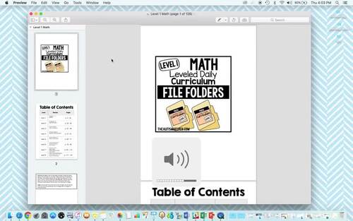 Level 1 Math Leveled Daily Curriculum FILE FOLDER ACTIVITIES | TPT