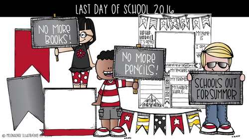 Last Day of School clip art and printable 2016 End of Year clip art