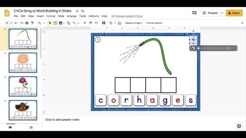 CVCe - Long O - Phonics Word Building for Google Slides by Second Grade ...