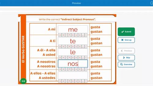 El Verbo GUSTAR (To LIKE) - Conjugation Activities - Boom Cards by NATAM