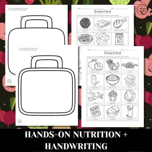 What’s in My Lunchbox? | Cursive Handwriting & Nutrition | Healthy Food ...
