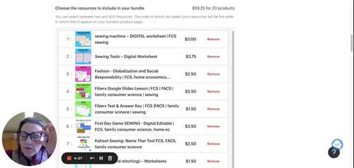 Sewing Bundle | FCS, family consumer science, home economics | TPT