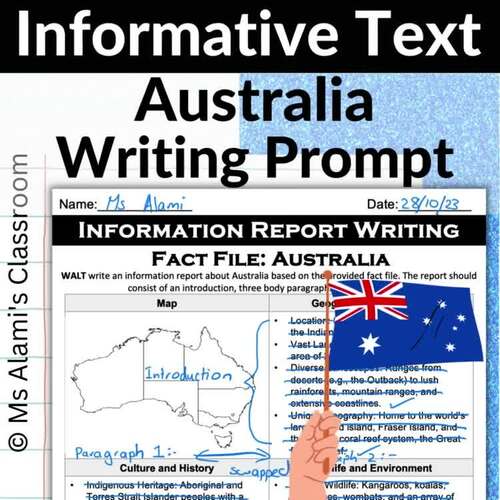Information Report Writing Prompt Australia by Ms Alami's Classroom