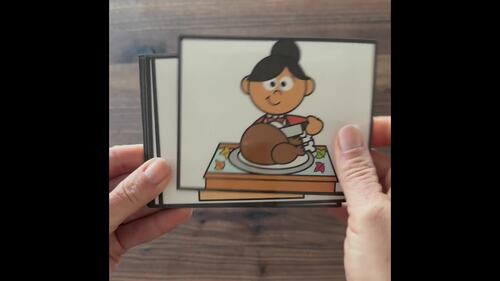 Thanksgiving Action/Verb Cards by Making Meaningful Materials | TPT