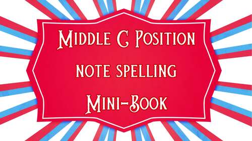 Middle C Position Circus Notespeller Mini-Booklet by NoteBop | TPT
