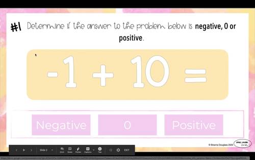 Integer Addition and Subtraction: Interactive Slides | TPT