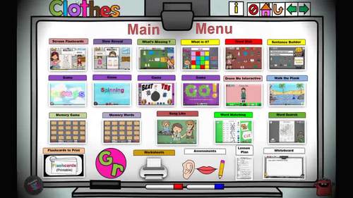 Clothes - Lesson - ESL Power Point Interactive Games, worksheets & More.