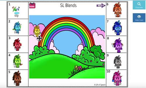 Fantasy Articulation NO PREP S-Blends Boom Cards™ Unicorns & Fairies