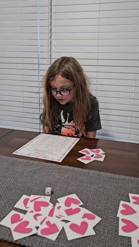 Valentine's Dice Game, Heart Exchange Game, School & Family Activity ...
