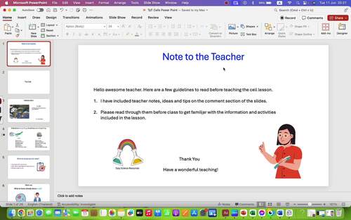 CELL ORGANELLES POWER POINT PRESENTATION & ACTIVITIES (Plants and ...