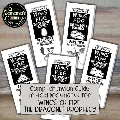 WINGS OF FIRE: THE DRAGONET PROPHECY Comprehension Guide Tri-Fold Bookmarks