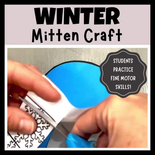 Winter Mitten Name Craft | Preschool and Kindergarten Winter Mitten Craft