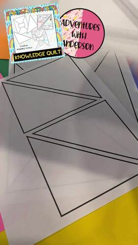 Easy Review Activity: Knowledge Quilt by Adventures with Anderson