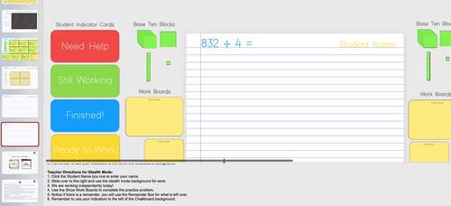 Division with Base Ten Blocks | Interactive PowerPoint + Video Demo