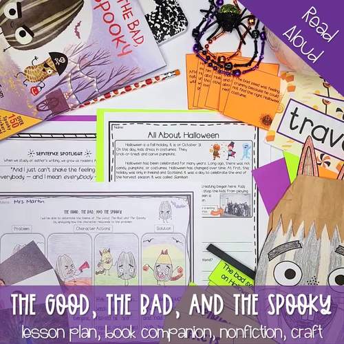 The Good The Bad and The Spooky Lesson, Book Companion, and Craft