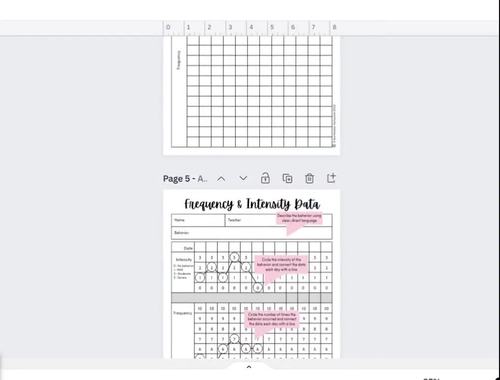 Behavior data collection binder │ Behavior data collection system