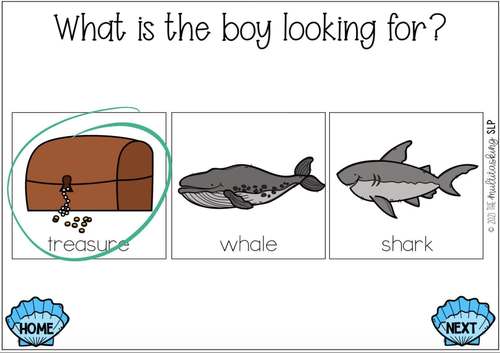 Way Down Deep in the Deep Blue Sea Book Companion | Speech Therapy