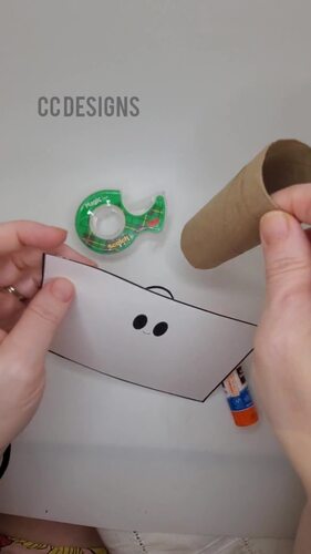 Halloween Ghost TP Printable Craft Spooky Easy Ghost Toilet Paper Art ...