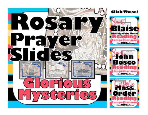 Glorious Mysteries Rosary Activities | PowerPoint, Wordsearches ...