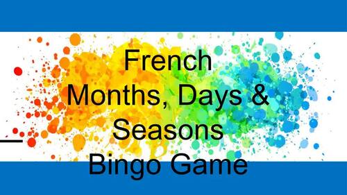 10 French Topics Bingo Games Activity by Worksheet Whisperer | TPT