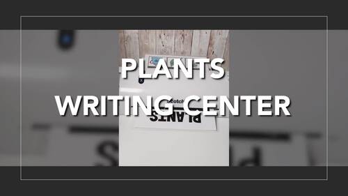 Plant Life Cycle Writing Activities For Writing Stations With Word Wall ...