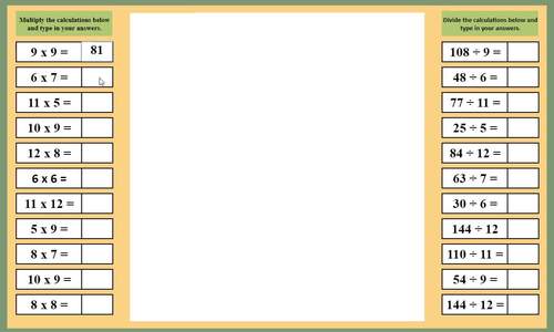 Minion Christmas Multiplication and Division to 12 Pixel Art Mystery Reveal