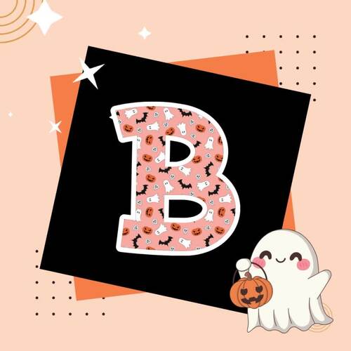 Spooky Dot Bulletin Board Letters Halloween Classroom Decor | TPT