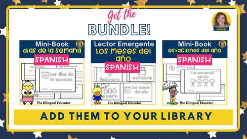 The Seasons The Months The Days of the Week Mini-Books in Spanish PreK-2nd