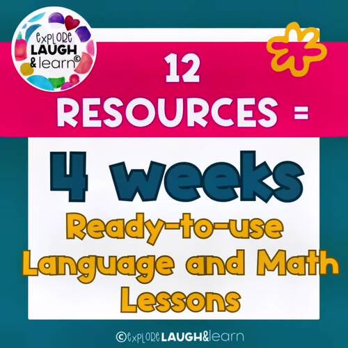The First Four Weeks Back To School Language and Math Bundle | TPT