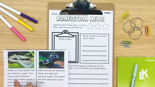 Nonfiction Passages - No Prep Booklets by Lyndsey Kuster | TPT