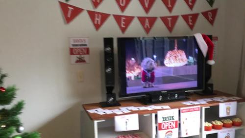 Santa's Movie Theater Christmas Dramatic Play by Beyond Imagination Play