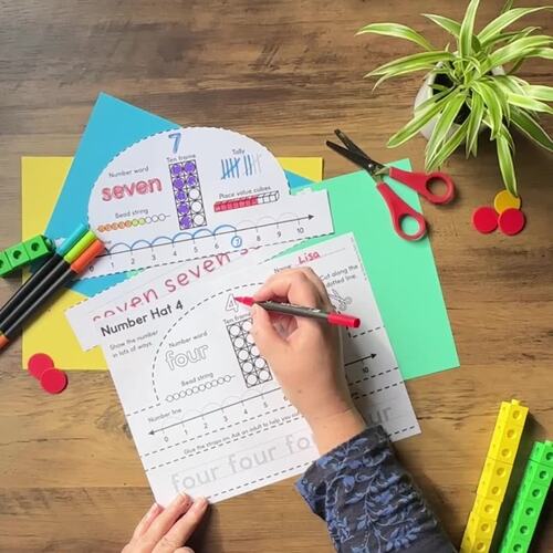 Representing Numbers in Different Ways 1 to 10 Math Crowns for Kindergarten