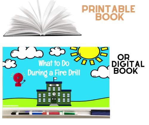 Fire Drill Life Skills Story Adapted Book for Special Education | TPT