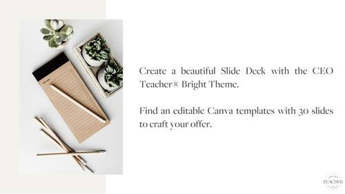 Webinar Presentation Template by Kayse Morris - The CEO Teacher | TPT