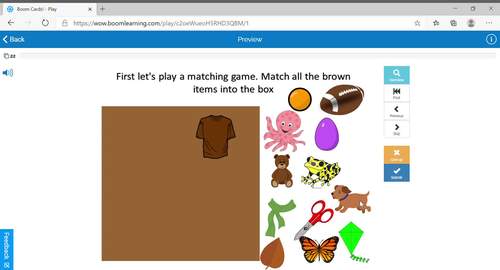 All About The Color Brown- Language BOOM Cards by Petite Speech Geek