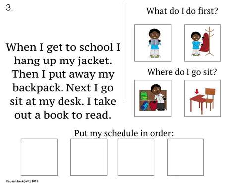Sequencing Stories with Pictures Familiar Tasks Bundle Speech Therapy ...