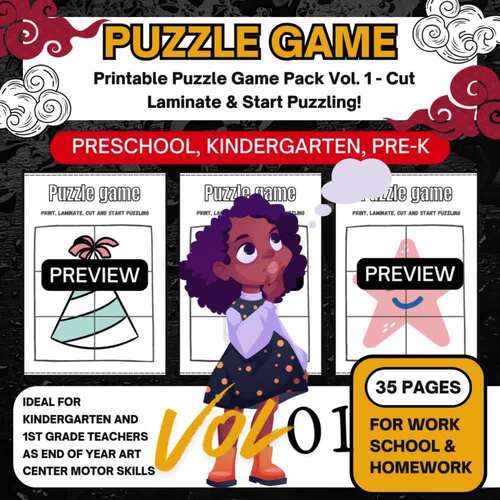 Printable Puzzle Game Pack Vol. 1 - Cut Laminate & Start Puzzling christmas