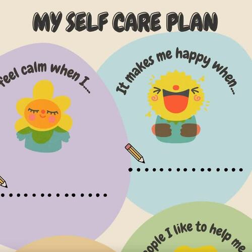 Simple Self Care Plan DIGITAL Printable Journal Tool, Self Care Plan ...