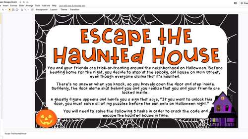 Halloween Math Digital Escape Room by Kristin Kennedy | TPT