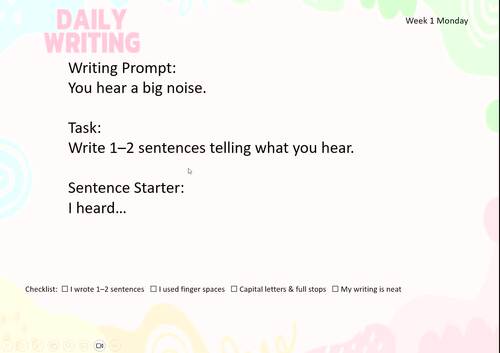 Daily Writing Prompts -10 minute Warmups - Narratives Year 1 | TPT