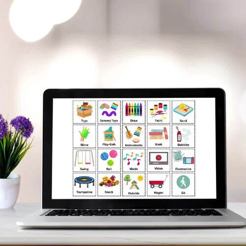 Editable ABA Basics PECS Icons Bundle - Communication Boards & Cards
