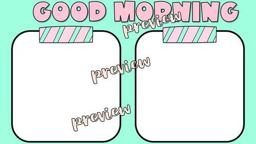 Daily Classroom Slides - Agenda Slides and Center Rotation Slides ...