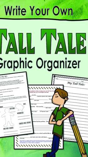 Tall Tales Story Pattern Graphic Organizer Printable and Digital Easel ...