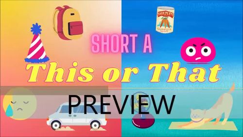 CVC Words This or That Brain Break Videos **BUNDLE** by The Teacher Rex