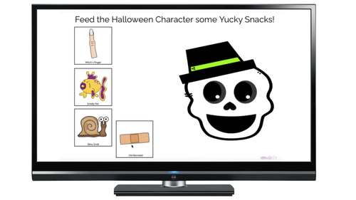 Halloween Feed the Characters Game BOOM Card for Speech Therapy by Anna ...