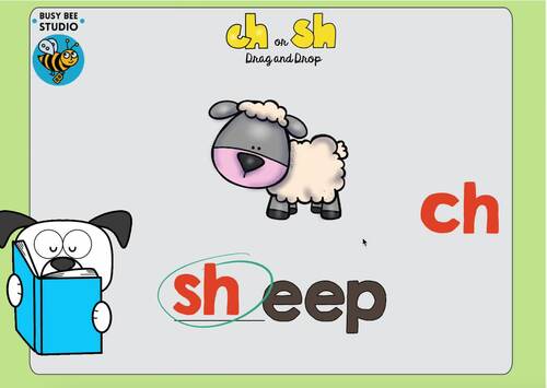 BEGINNING DIGRAPH CH SH GAME PHONICS WORDS WORK SORTING BOOM CARDS ...